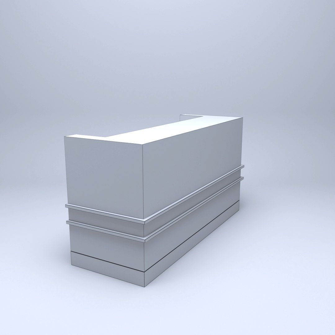 3D Info Desk Model - TurboSquid 1589815