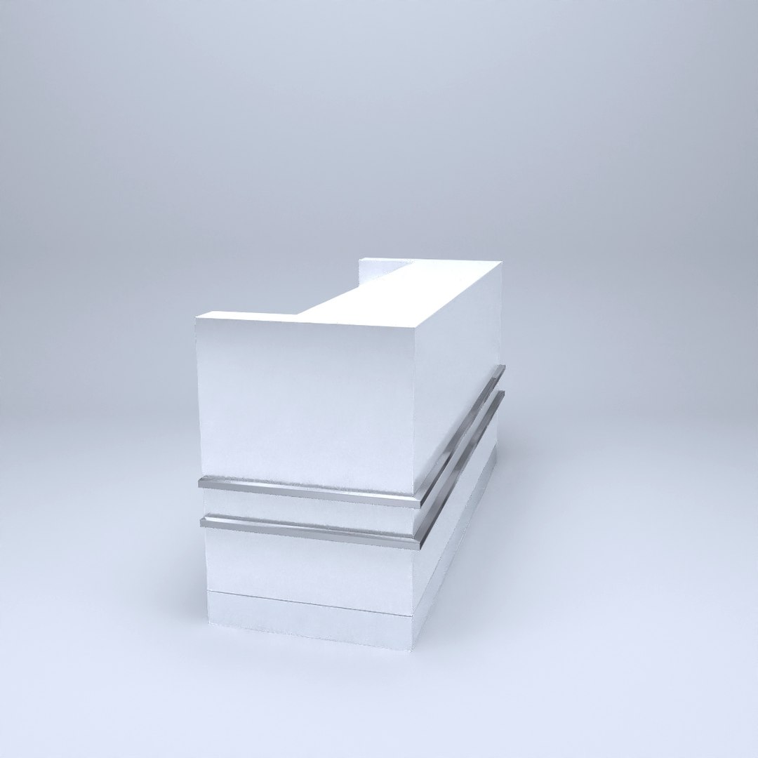 3D Info Desk Model - TurboSquid 1589815
