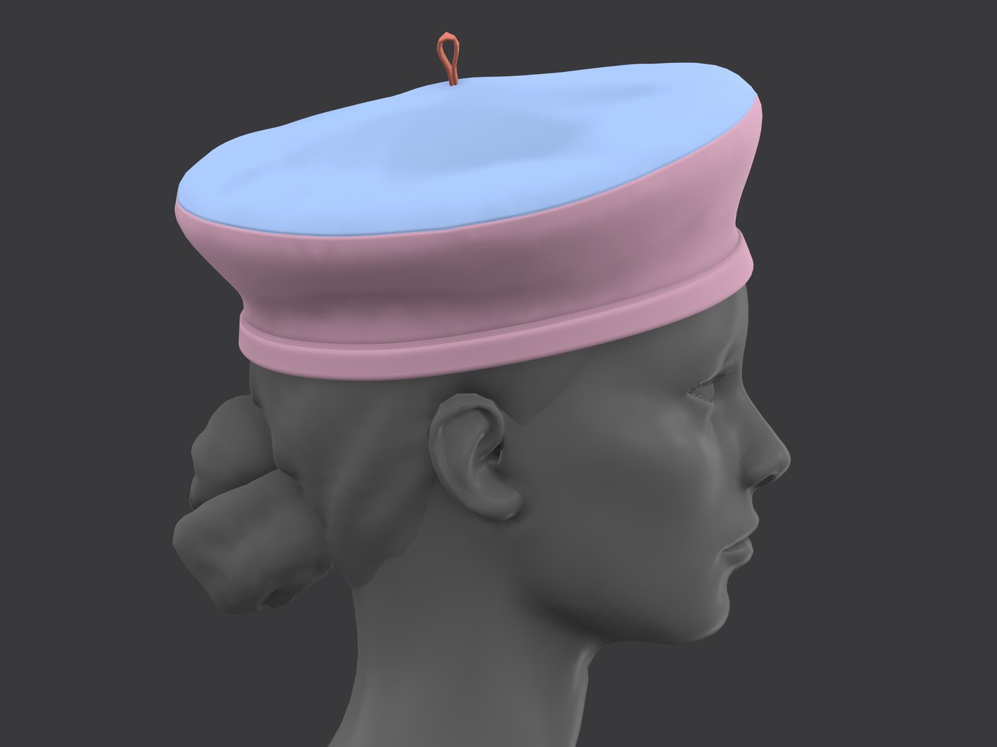 3D LEATHER BERET Fv2 Zprj Obj Fbx Highpoly - TurboSquid 2321017