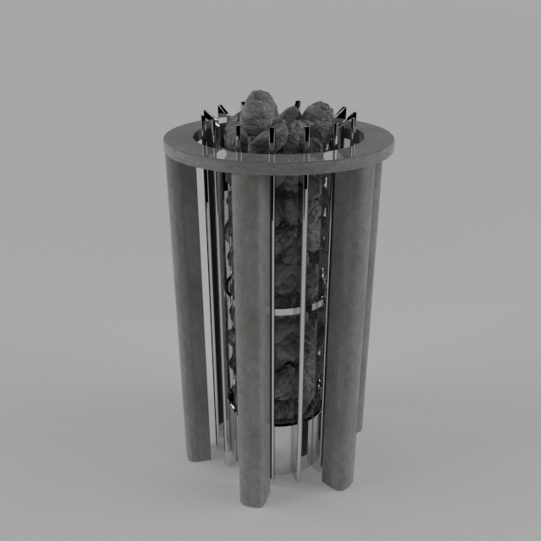 3d electric heater model