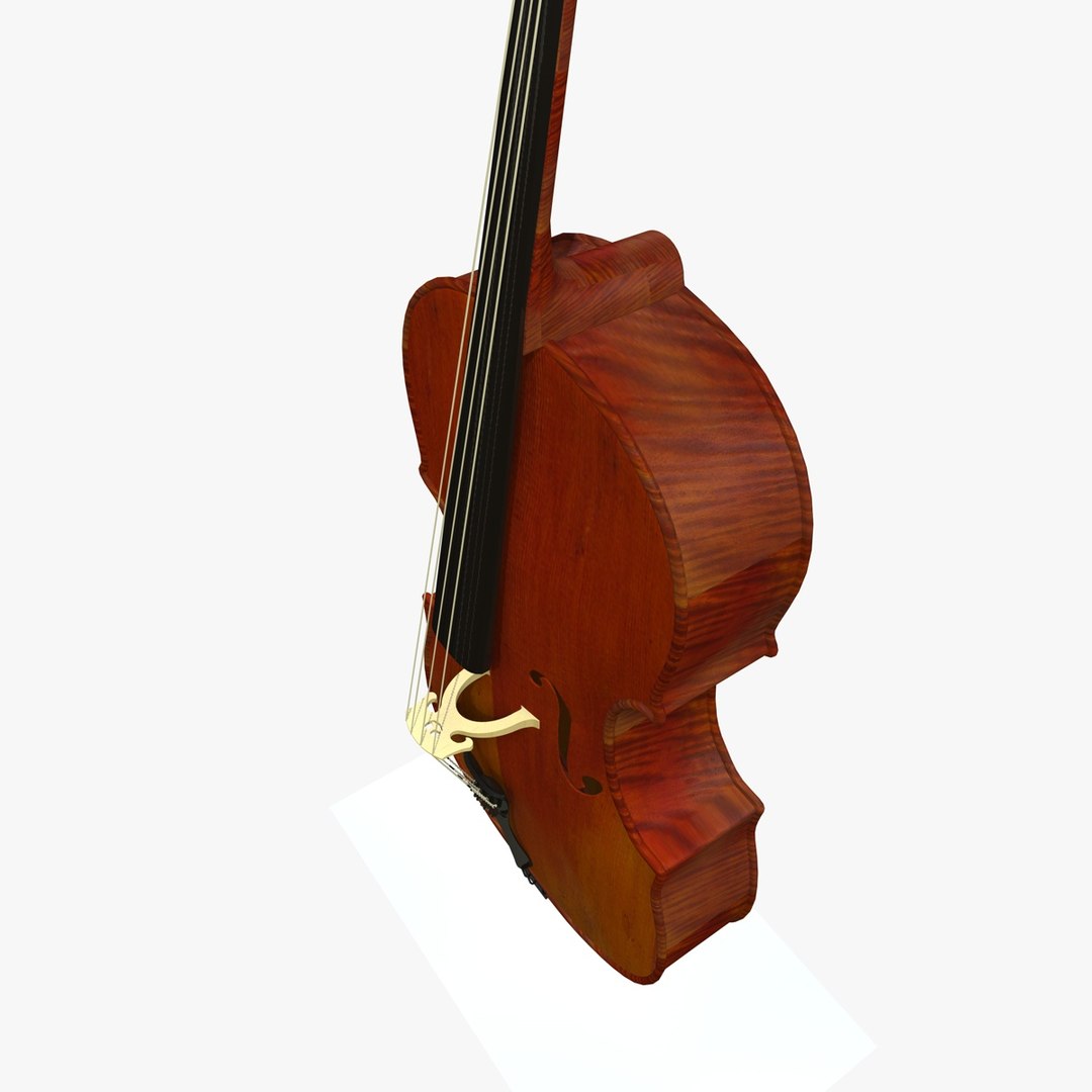 Matt Cello Musical Instrument 3d Model