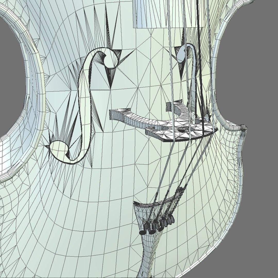 Matt Cello Musical Instrument 3d Model
