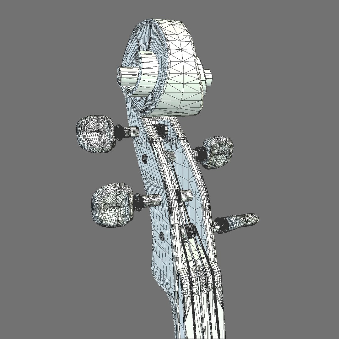 Matt Cello Musical Instrument 3d Model