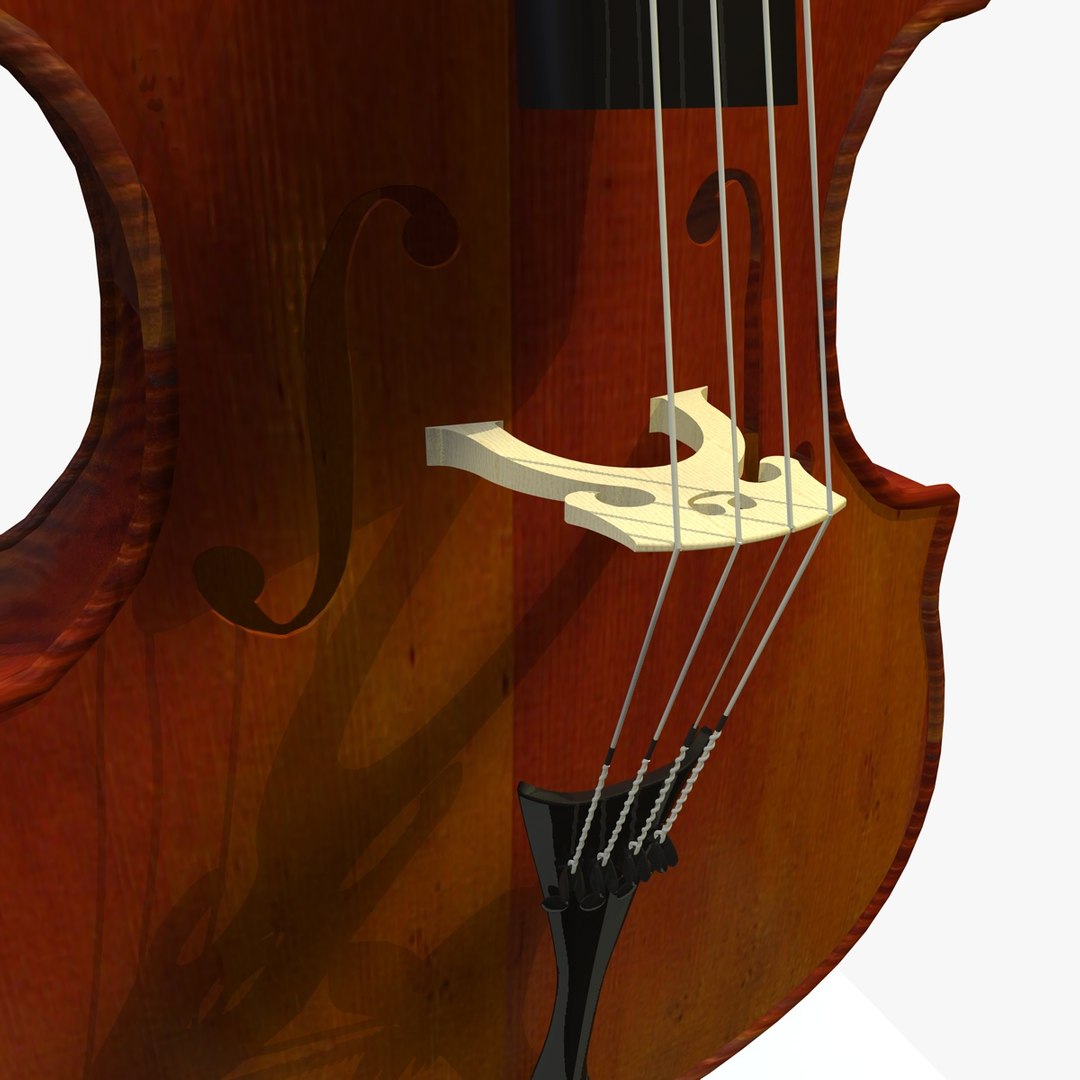 Matt Cello Musical Instrument 3d Model