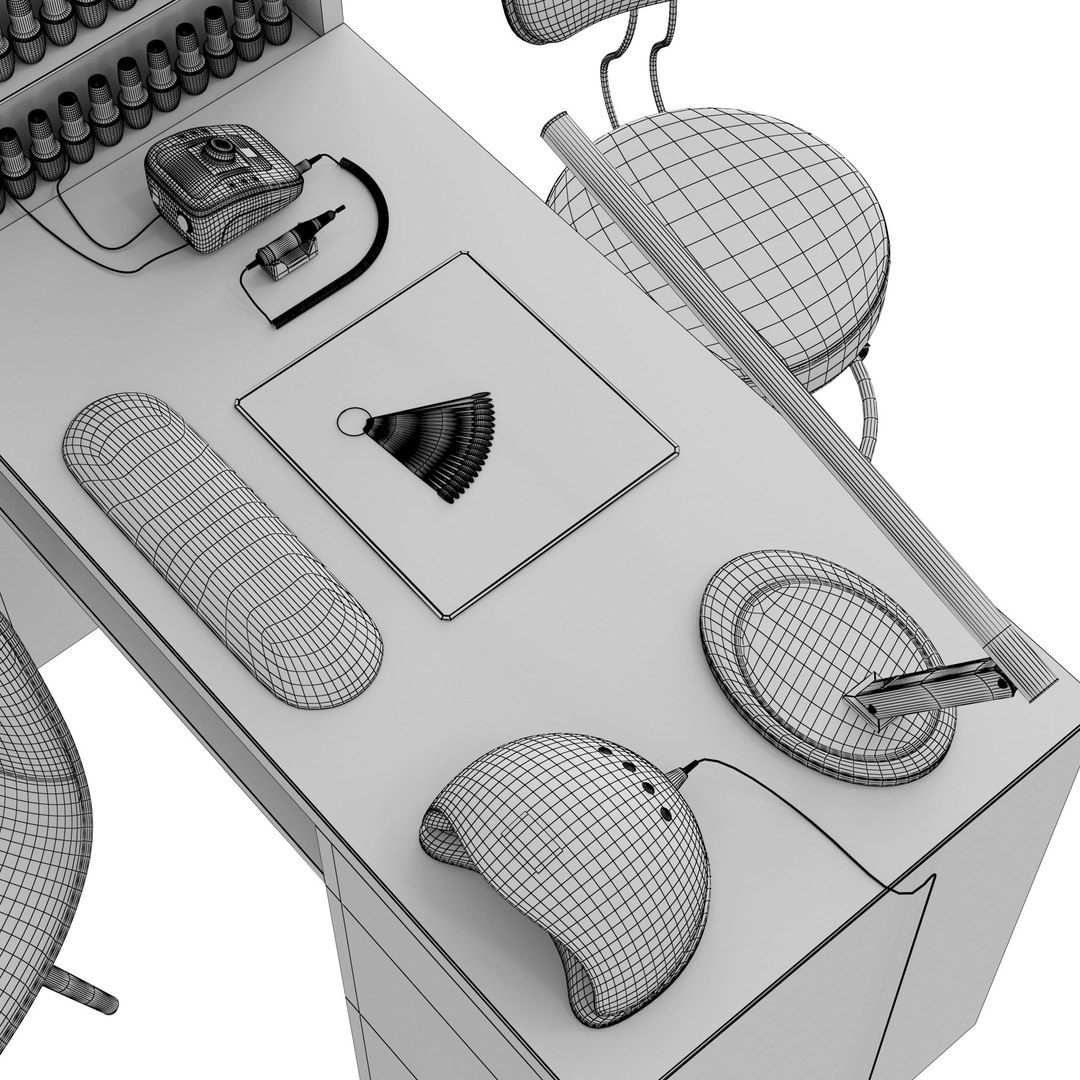 Manicure Table 3D Model - TurboSquid 1760150