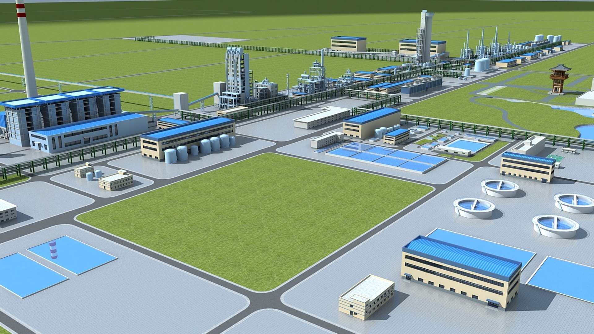 Factory 4 3D Model - TurboSquid 2072625