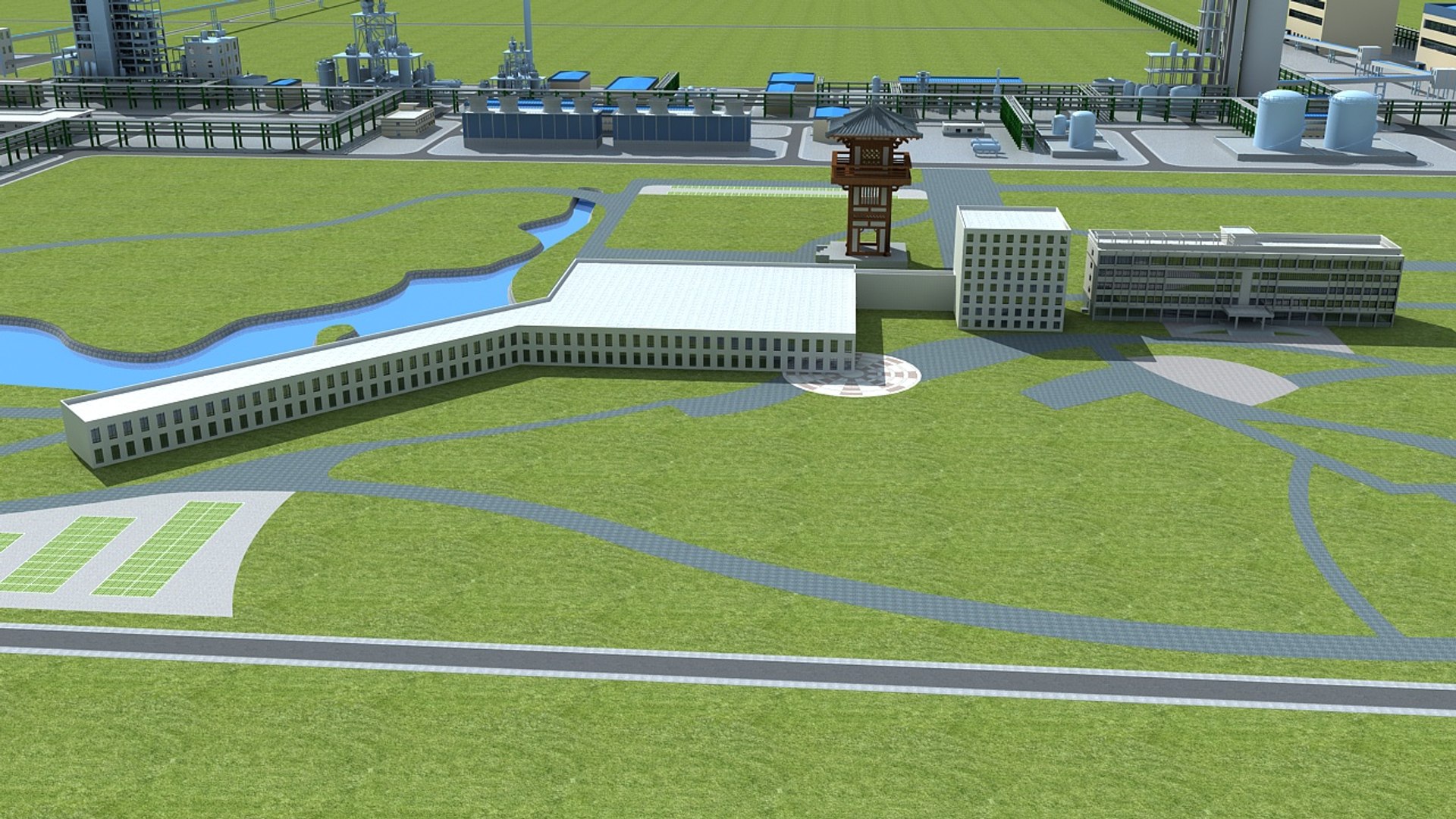 Factory 4 3D Model - TurboSquid 2072625