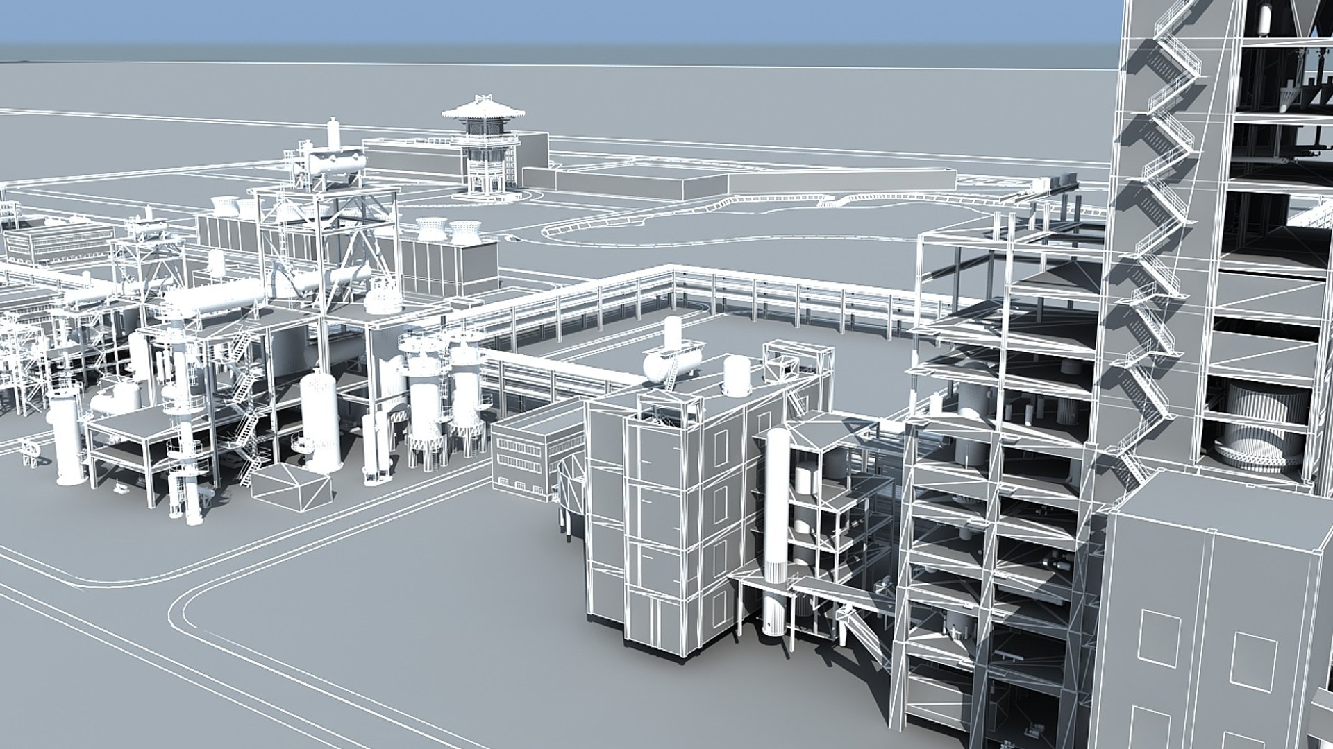Factory 4 3D Model - TurboSquid 2072625