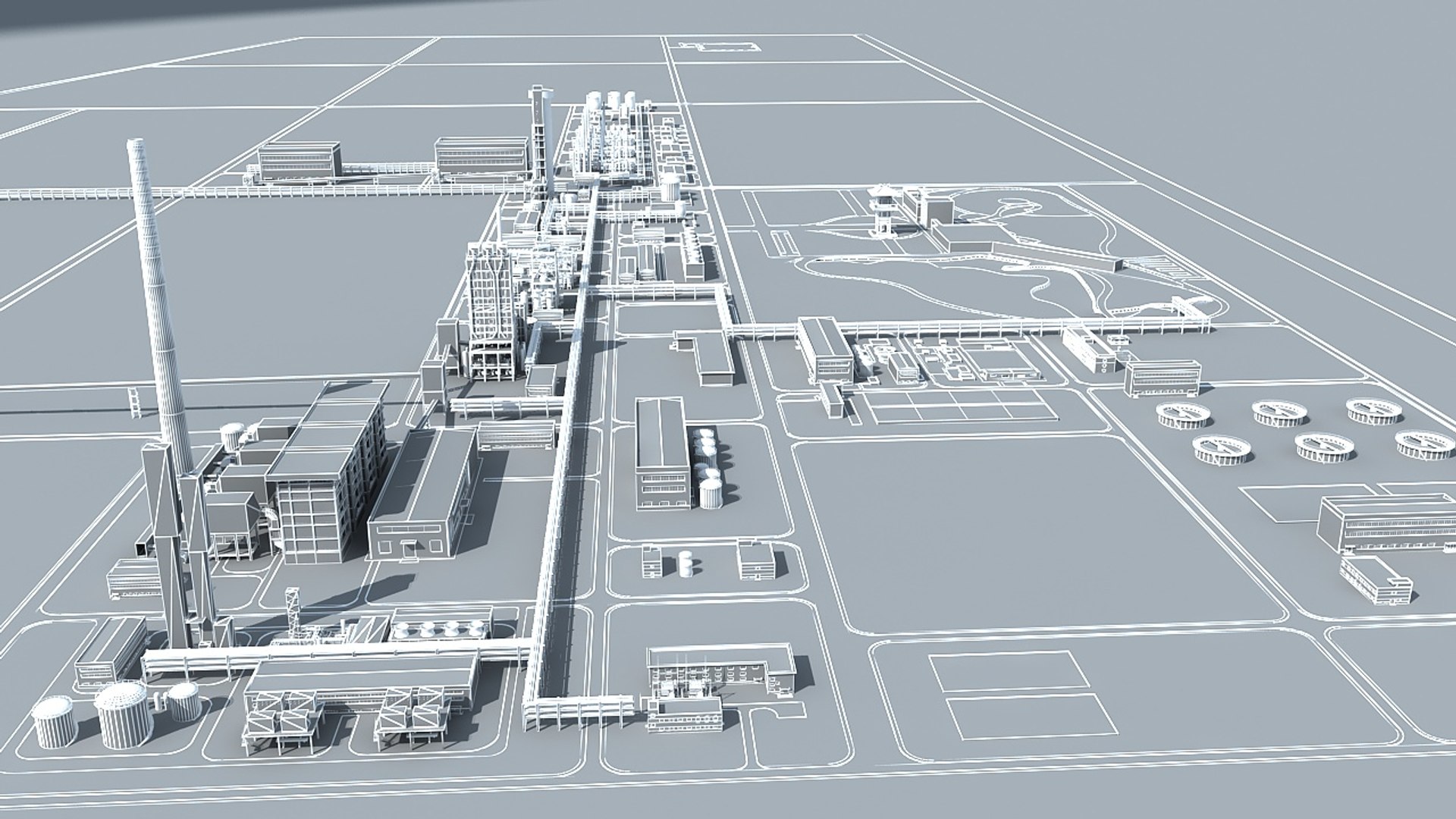 Factory 4 3D Model - TurboSquid 2072625