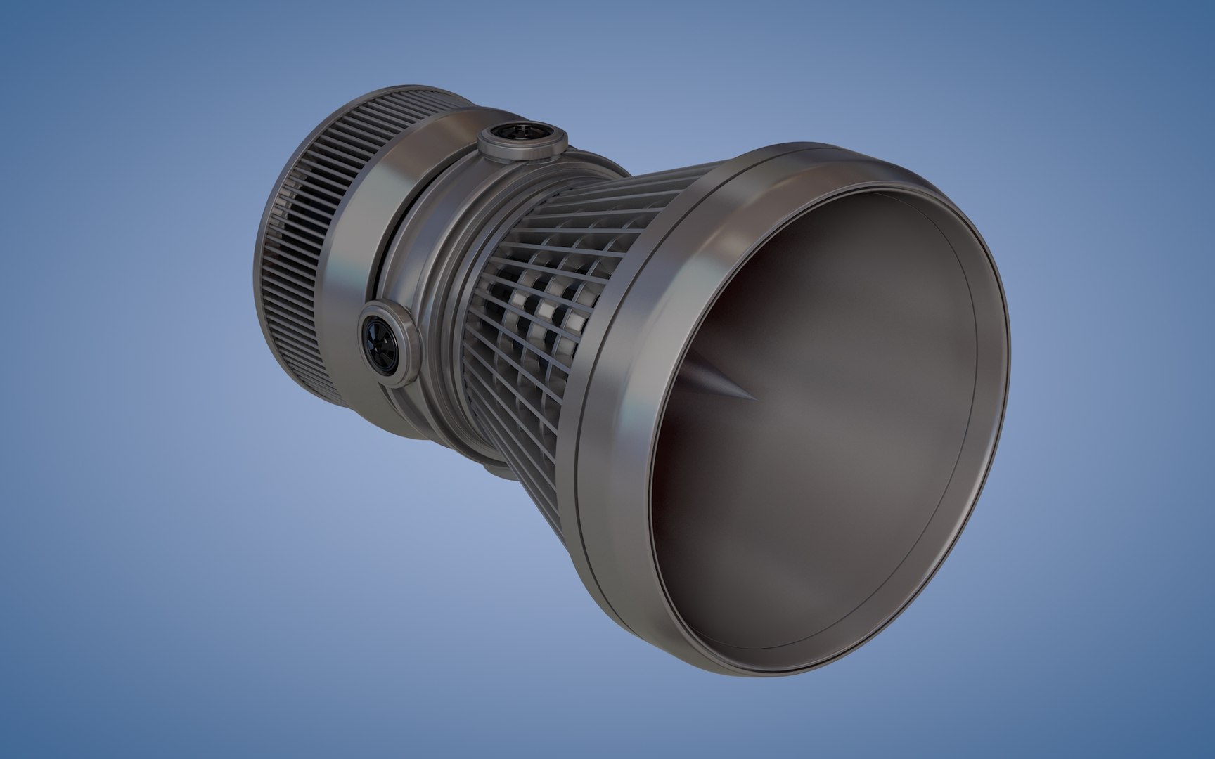Spaceship Thruster Engine C4d