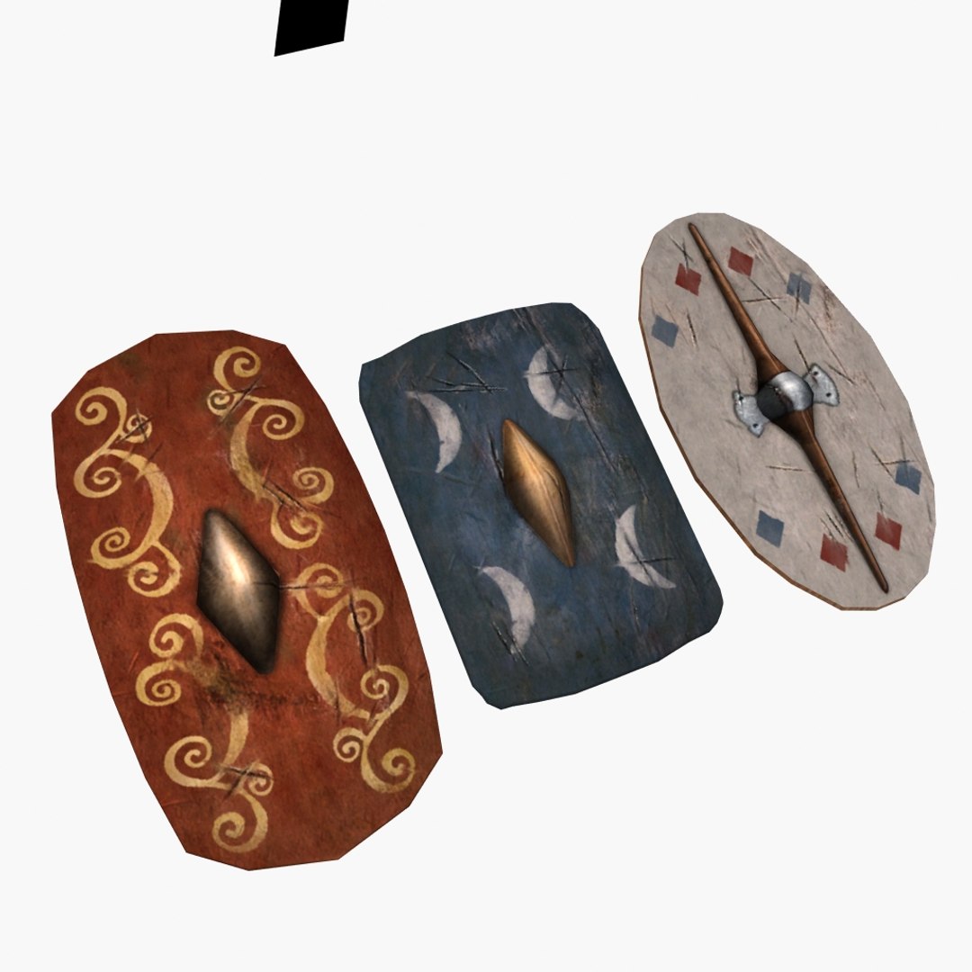 3d Clothing Weapons Shields Model