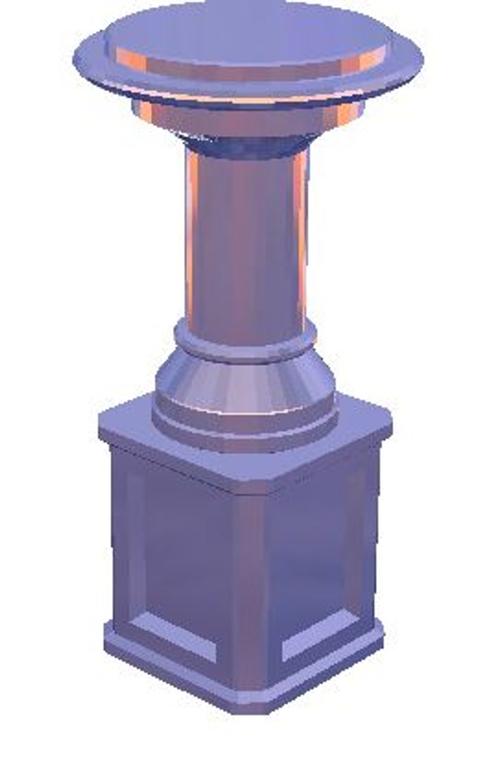 3d model coloumn colonna