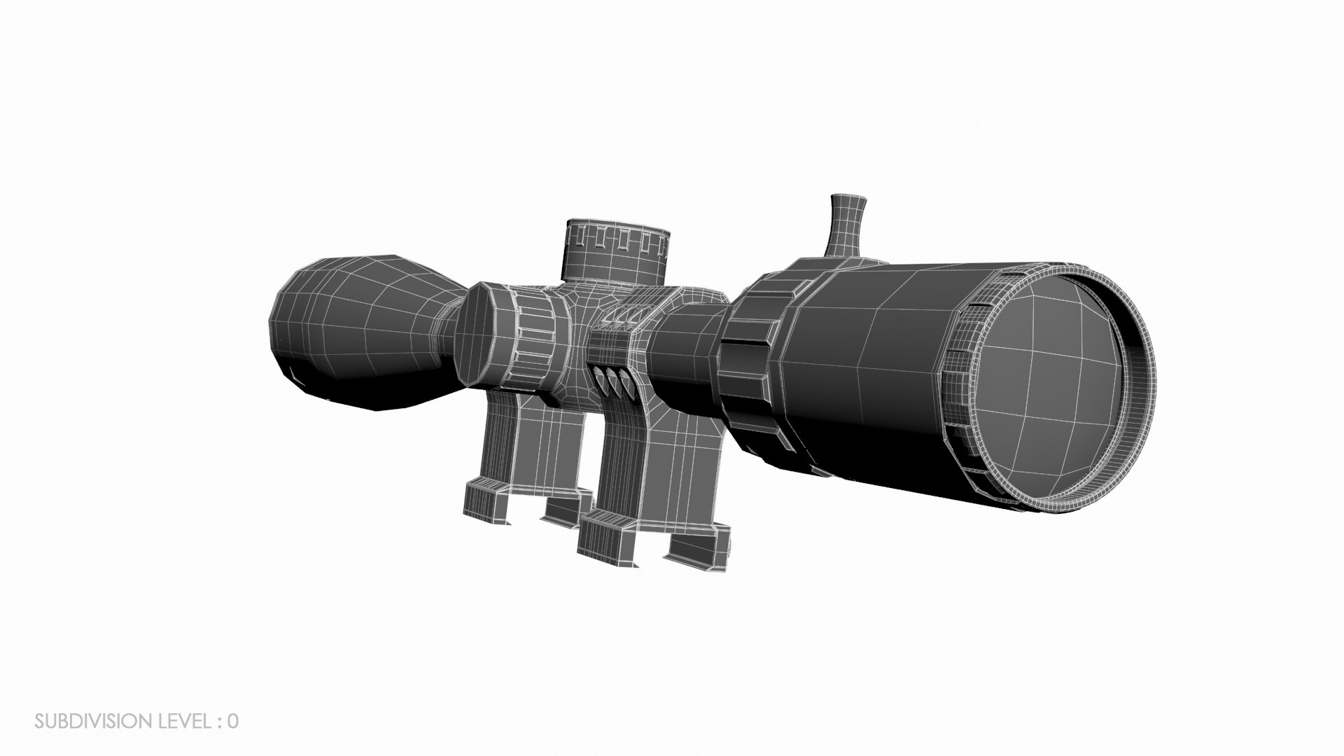 3D Model Rifle Optic Sight - TurboSquid 1504980
