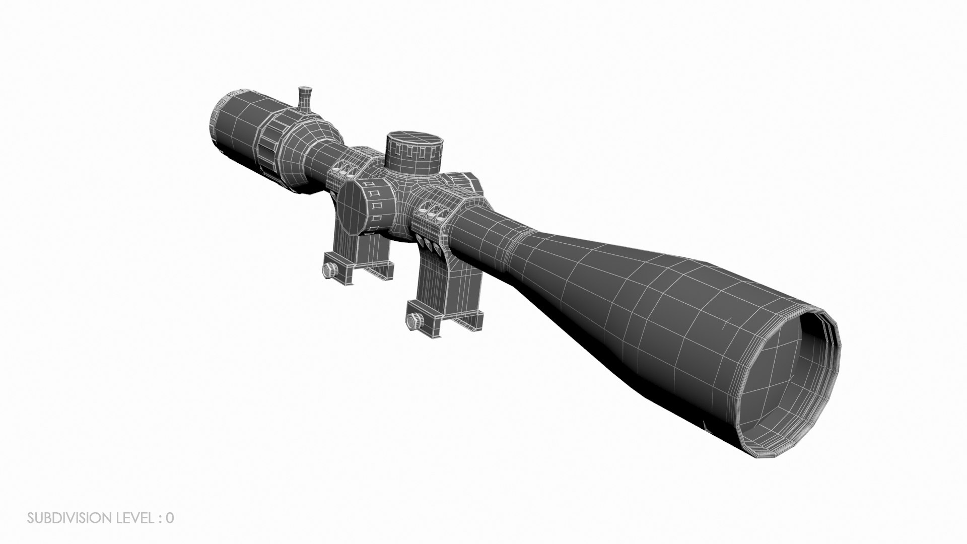 3D Model Rifle Optic Sight - TurboSquid 1504980