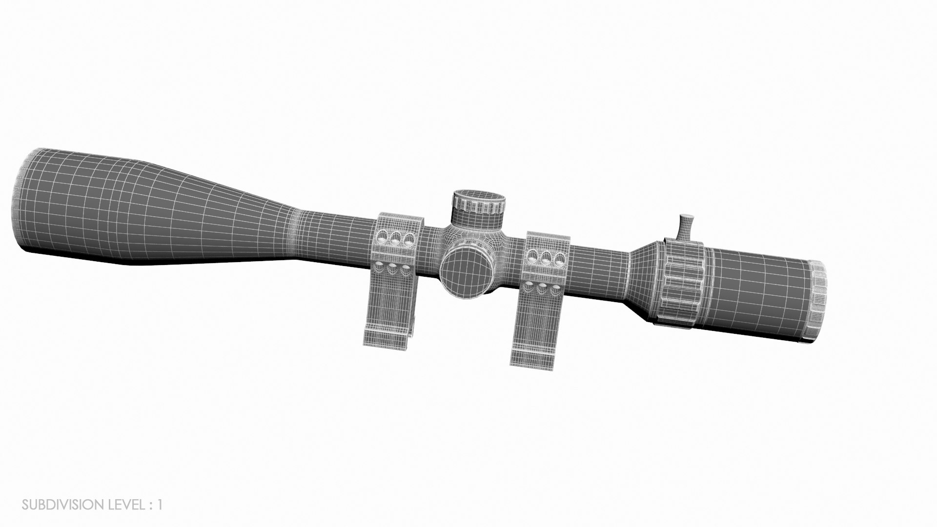 3D Model Rifle Optic Sight - TurboSquid 1504980