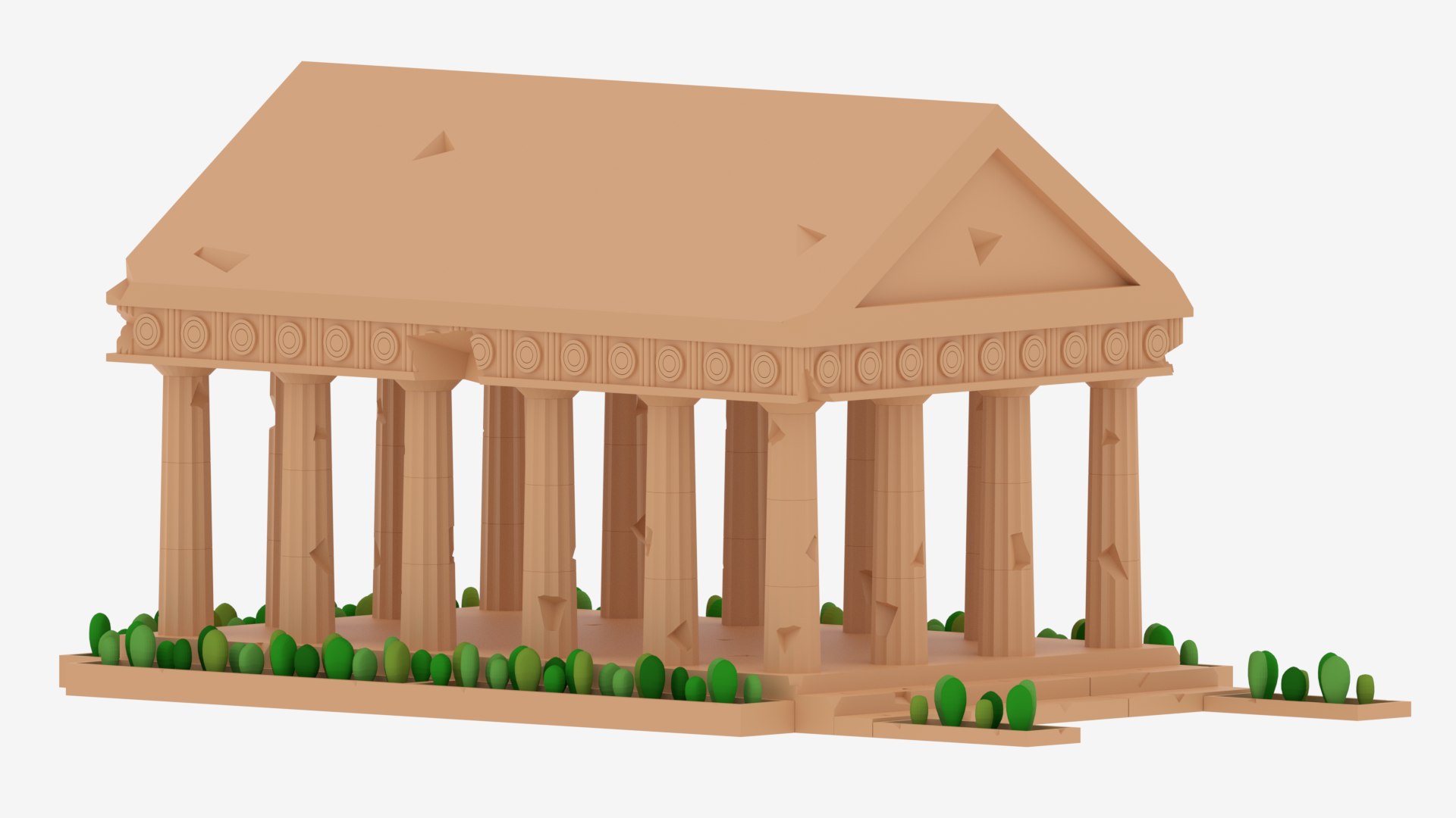 3D Greek Temple Parthenon Model - TurboSquid 1706152