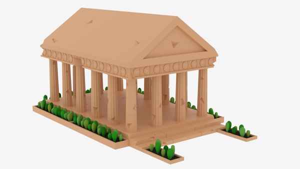 3D greek temple parthenon model - TurboSquid 1706152