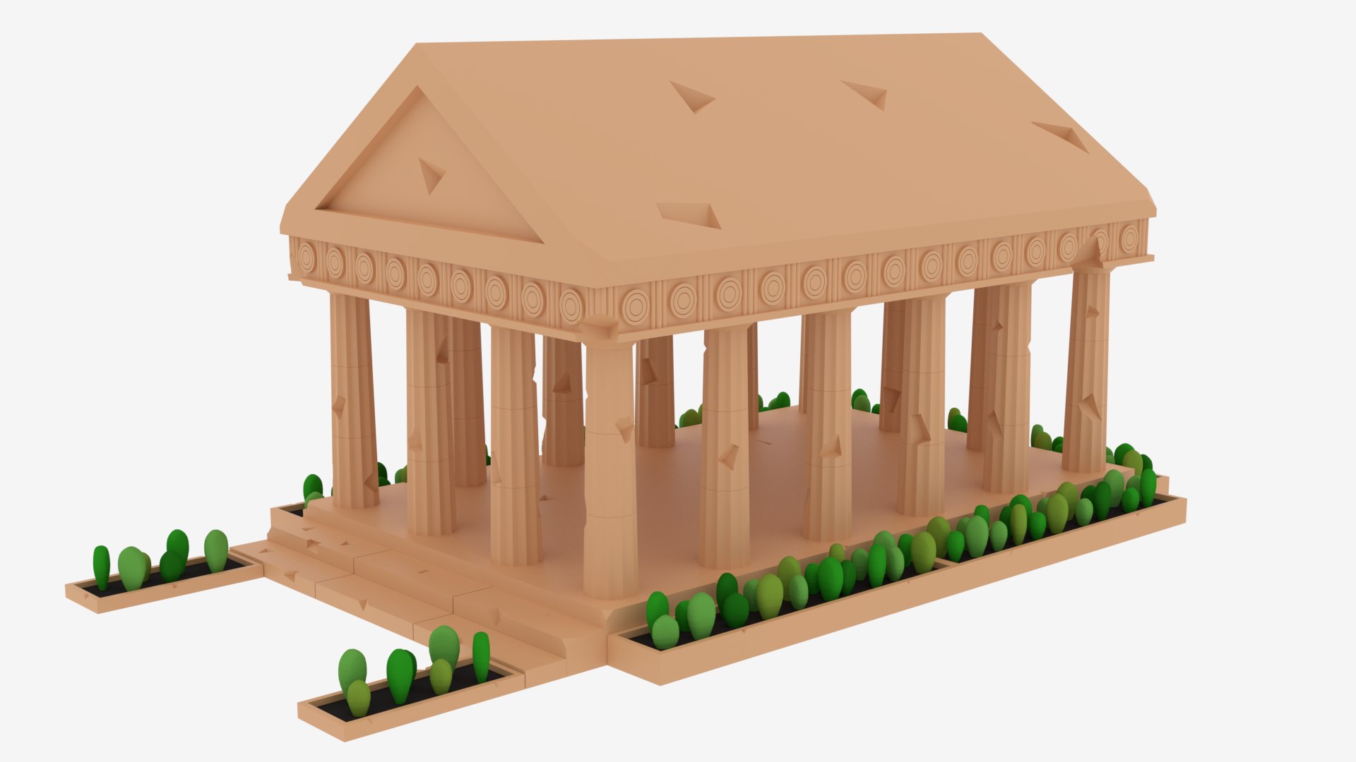 3D Greek Temple Parthenon Model - TurboSquid 1706152