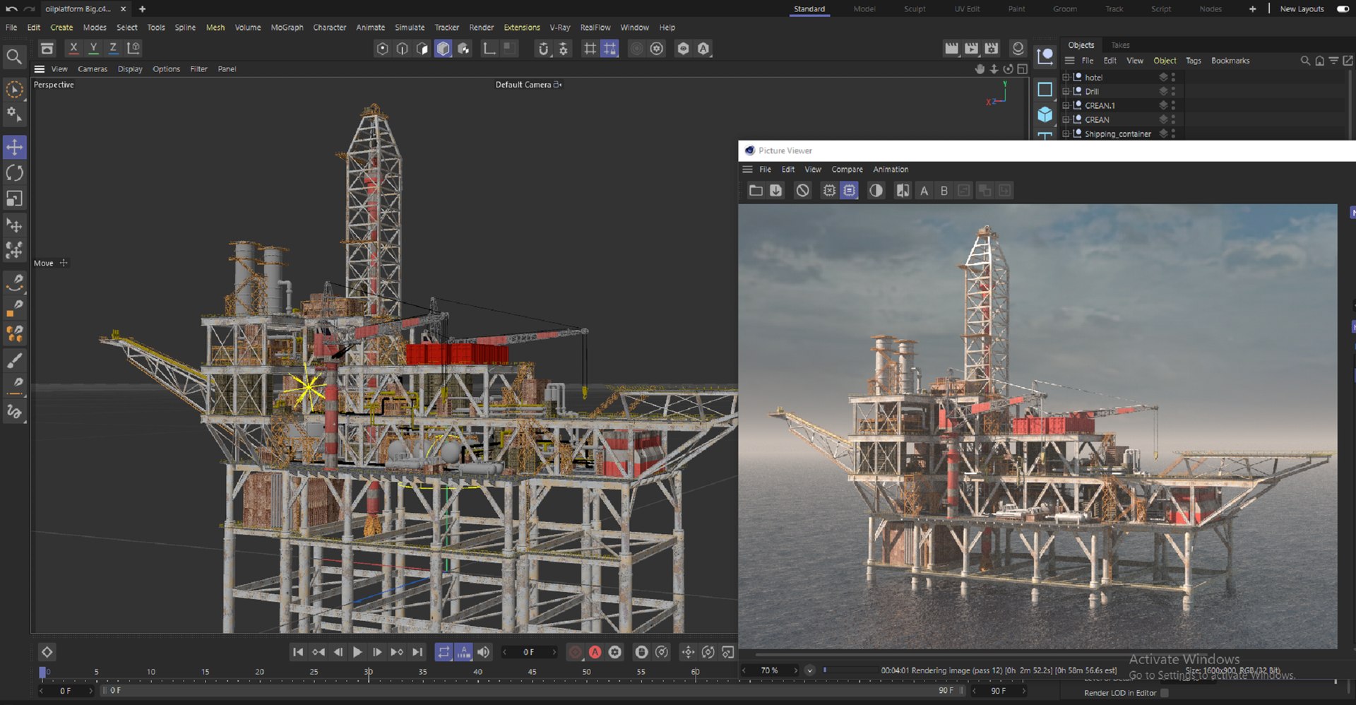 3D Oil Rig - TurboSquid 2186632