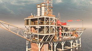 3D Oil Rig - TurboSquid 2186127