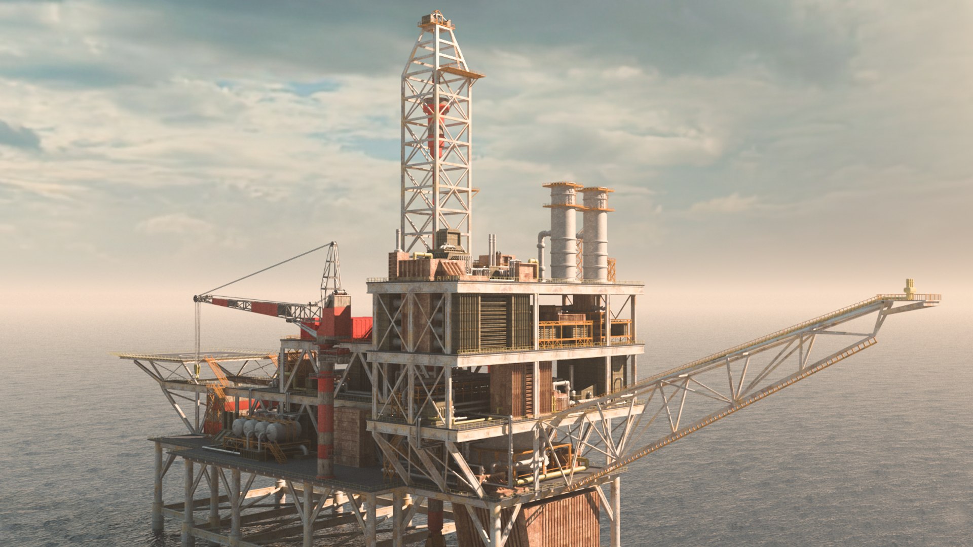 3D Oil Rig - TurboSquid 2186632