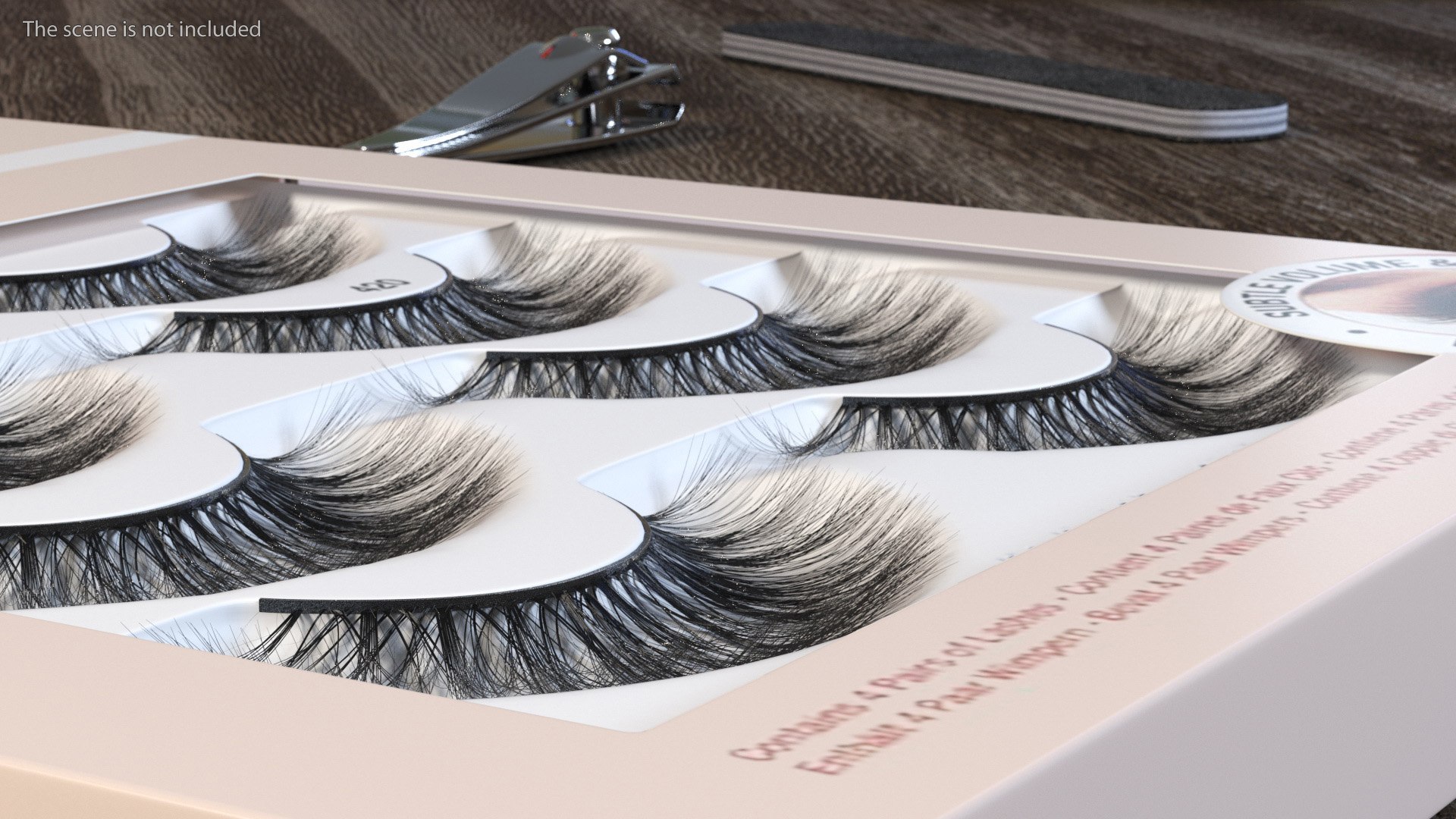3D Naked Lashes False Eyelashes In Package Model - TurboSquid 2003120