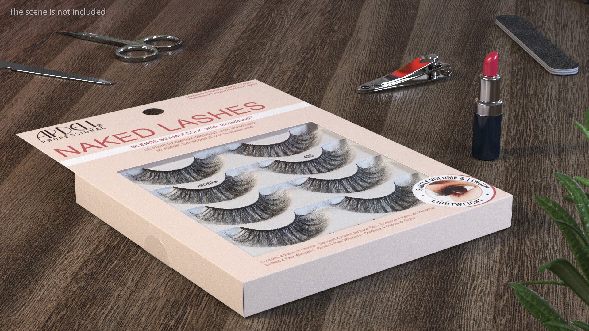 3D Naked Lashes False Eyelashes In Package Model - TurboSquid 2003120