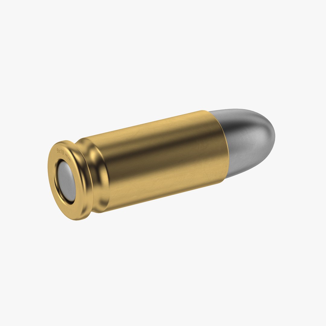 3D Bullet 9x19mm Model - TurboSquid 1679210