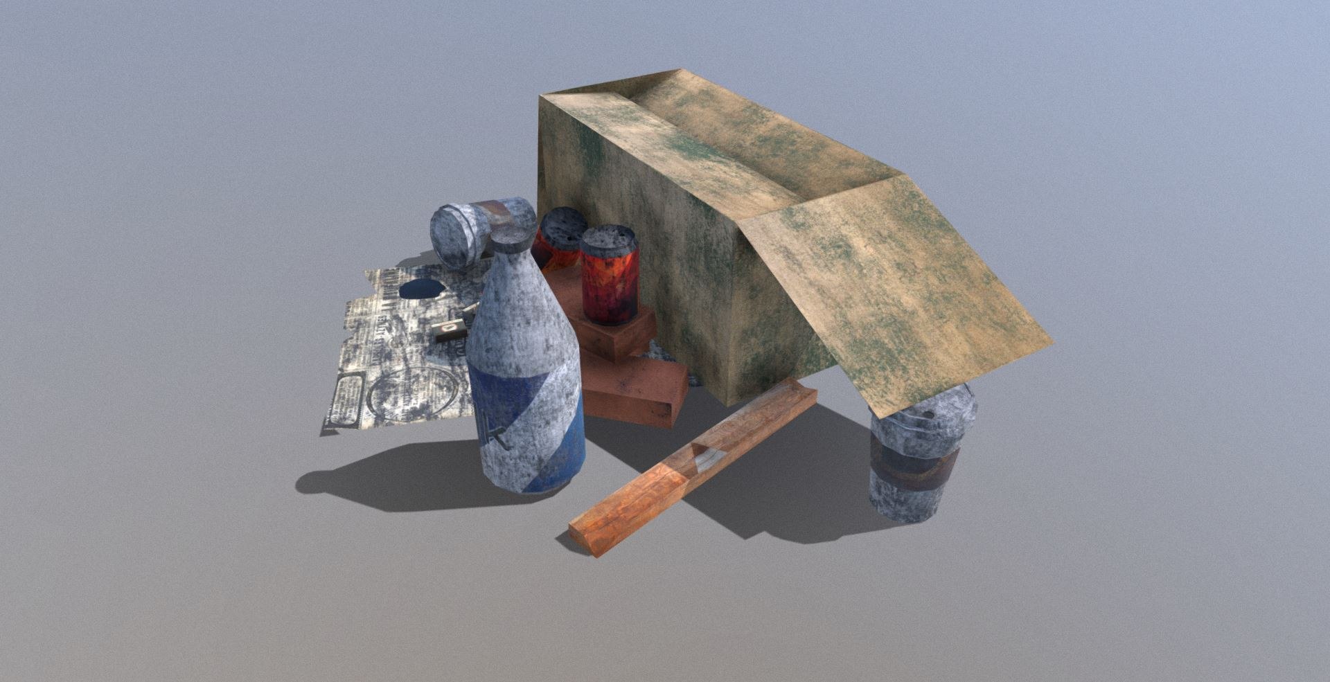 Free 3D Garbage Low-poly Pbr - TurboSquid 1384354