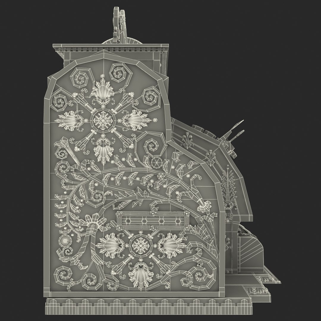3d old cash register 2 model