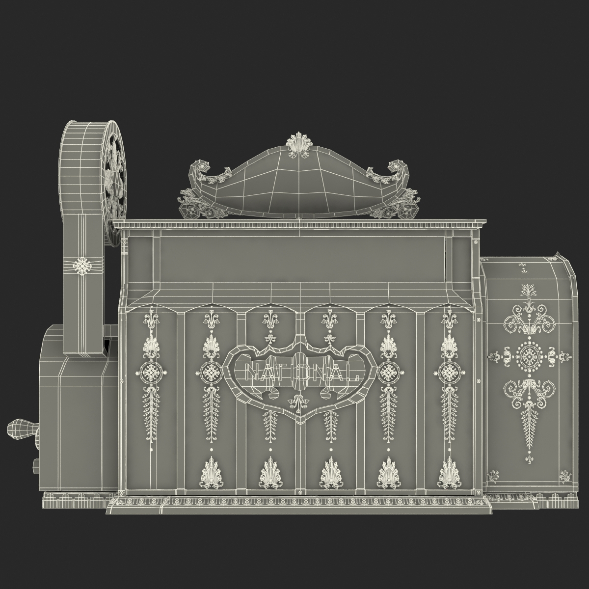 3d old cash register 2 model