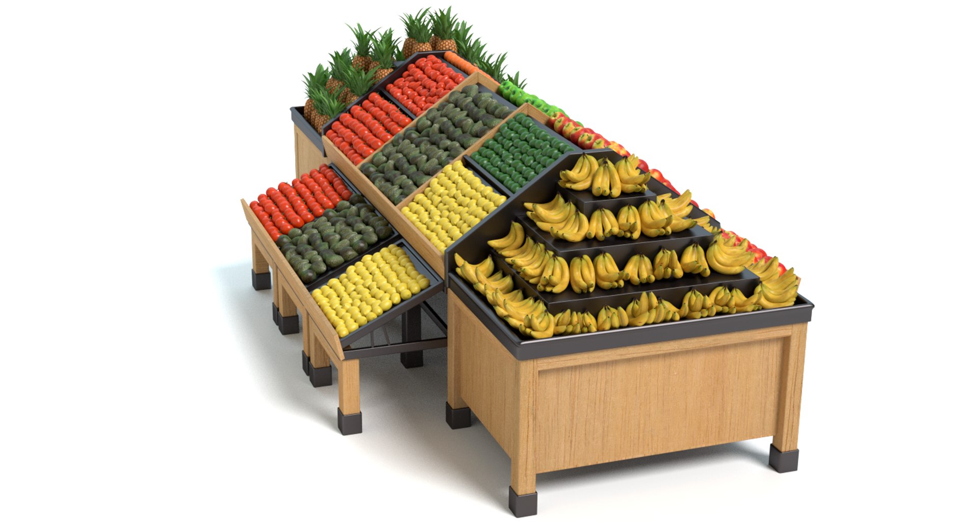 3d Model Produce Display