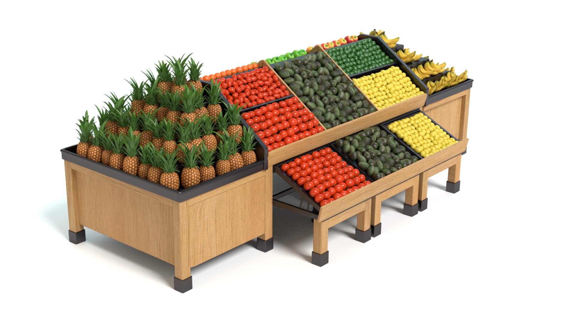 3d Model Produce Display