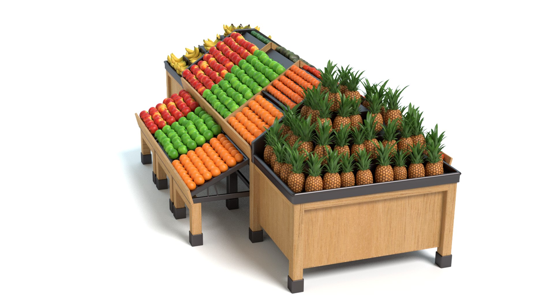 3d Model Produce Display