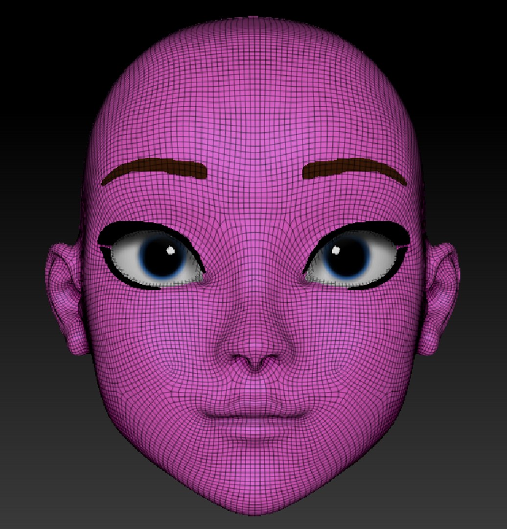 3d Mesh Female Model Turbosquid 1441995 