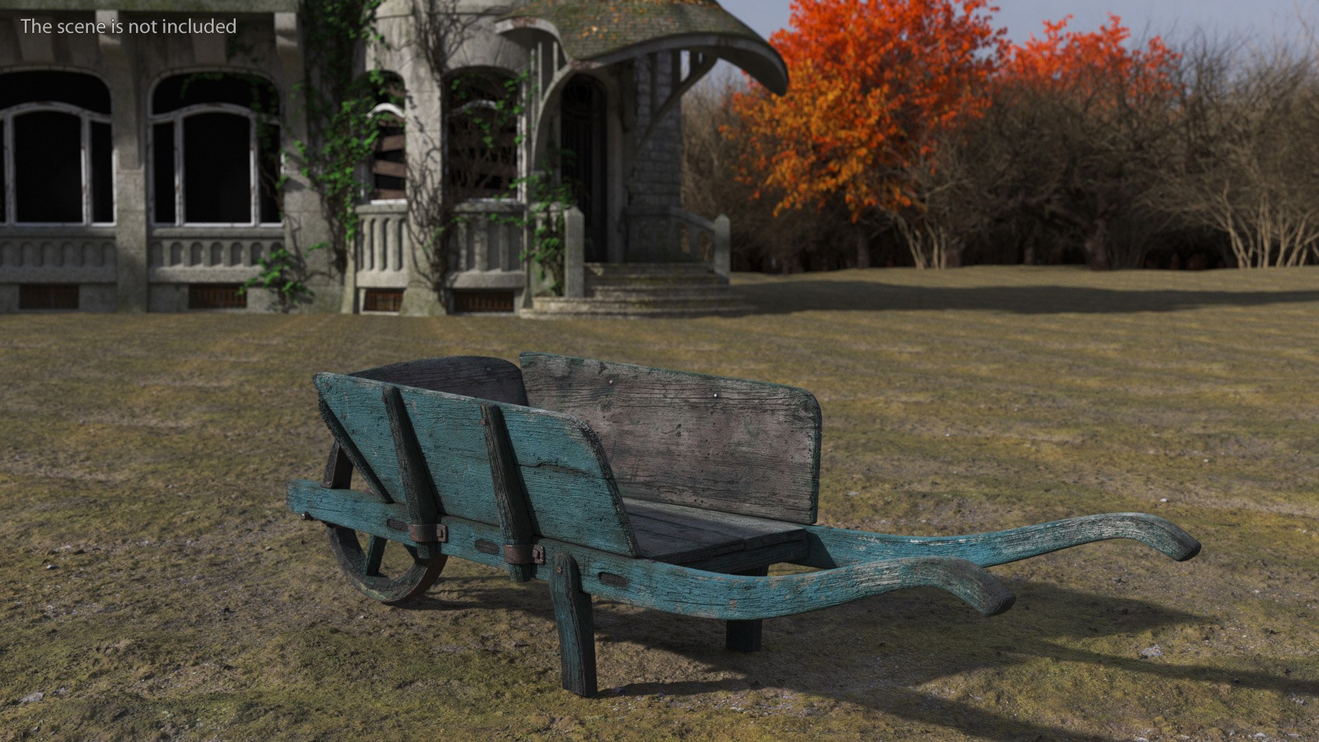 Vintage Wheelbarrow Blue 3D Model - TurboSquid 2290729