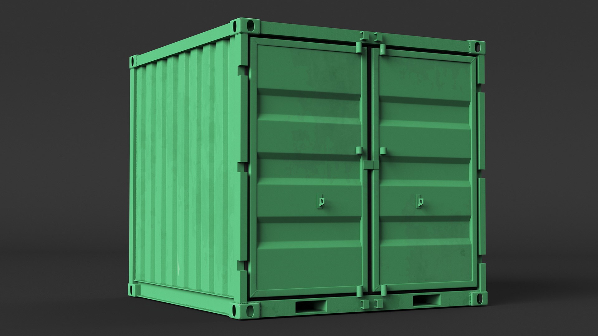3D Shipping Container 8ft Model - TurboSquid 2146919