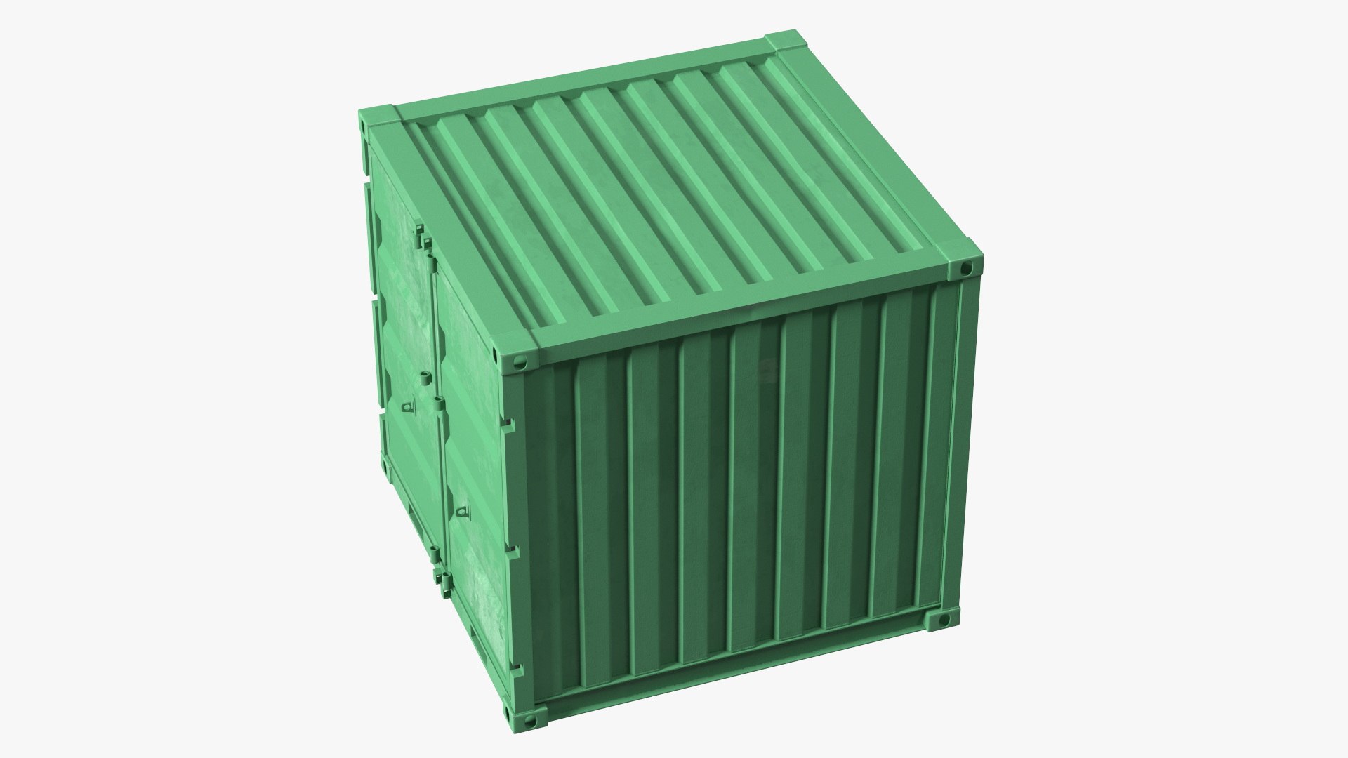 3D Shipping Container 8ft model - TurboSquid 2146919