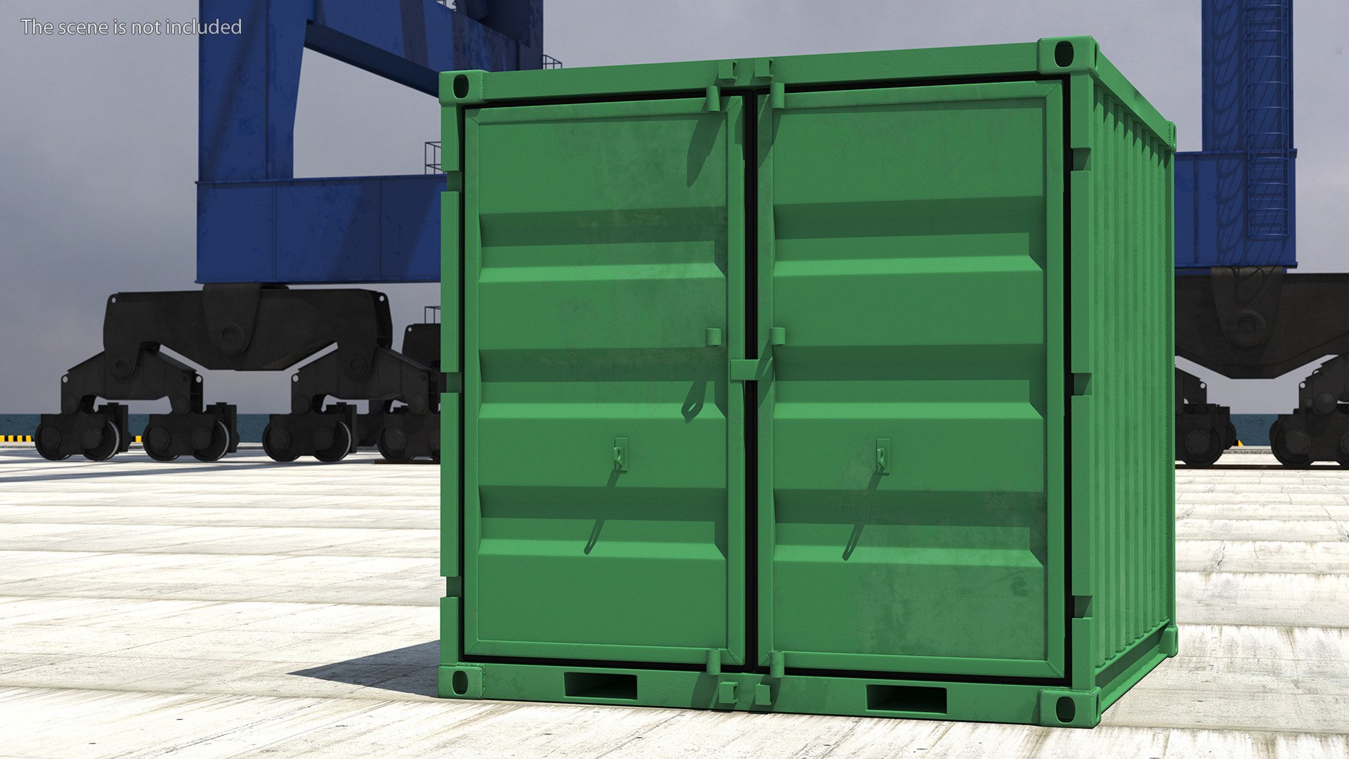 3D Shipping Container 8ft Model - TurboSquid 2146919