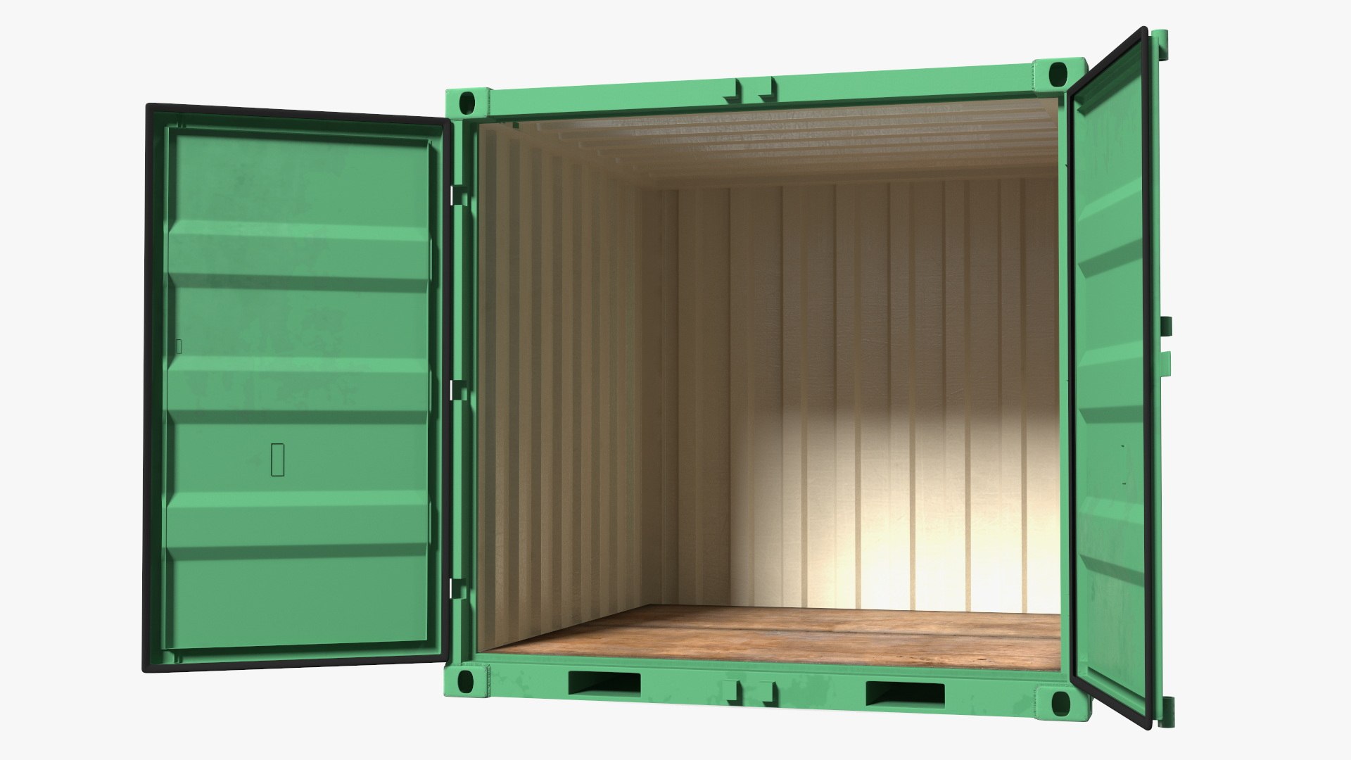 3D Shipping Container 8ft Model - TurboSquid 2146919