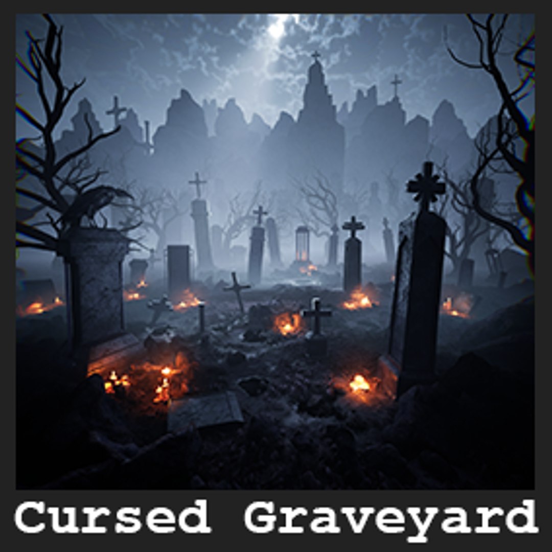 3D Cursed Graveyard 24 Assets Model - TurboSquid 2197049