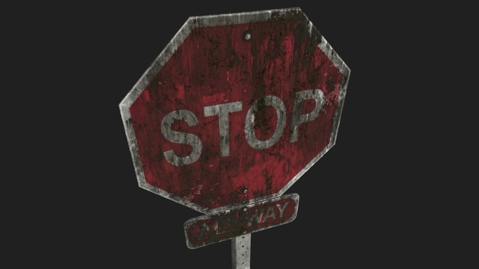 Stop Sign 3D - TurboSquid 2003674
