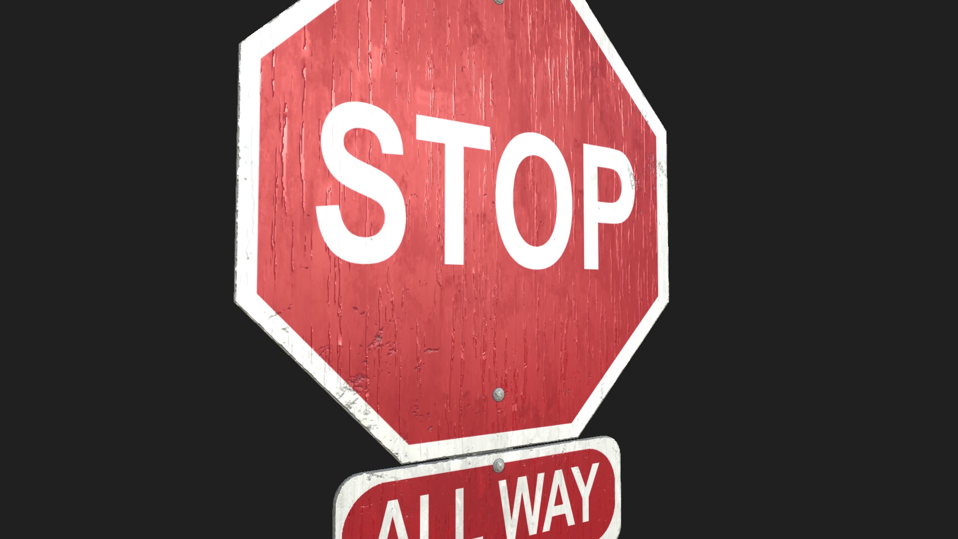 Stop Sign 3D - TurboSquid 2003674