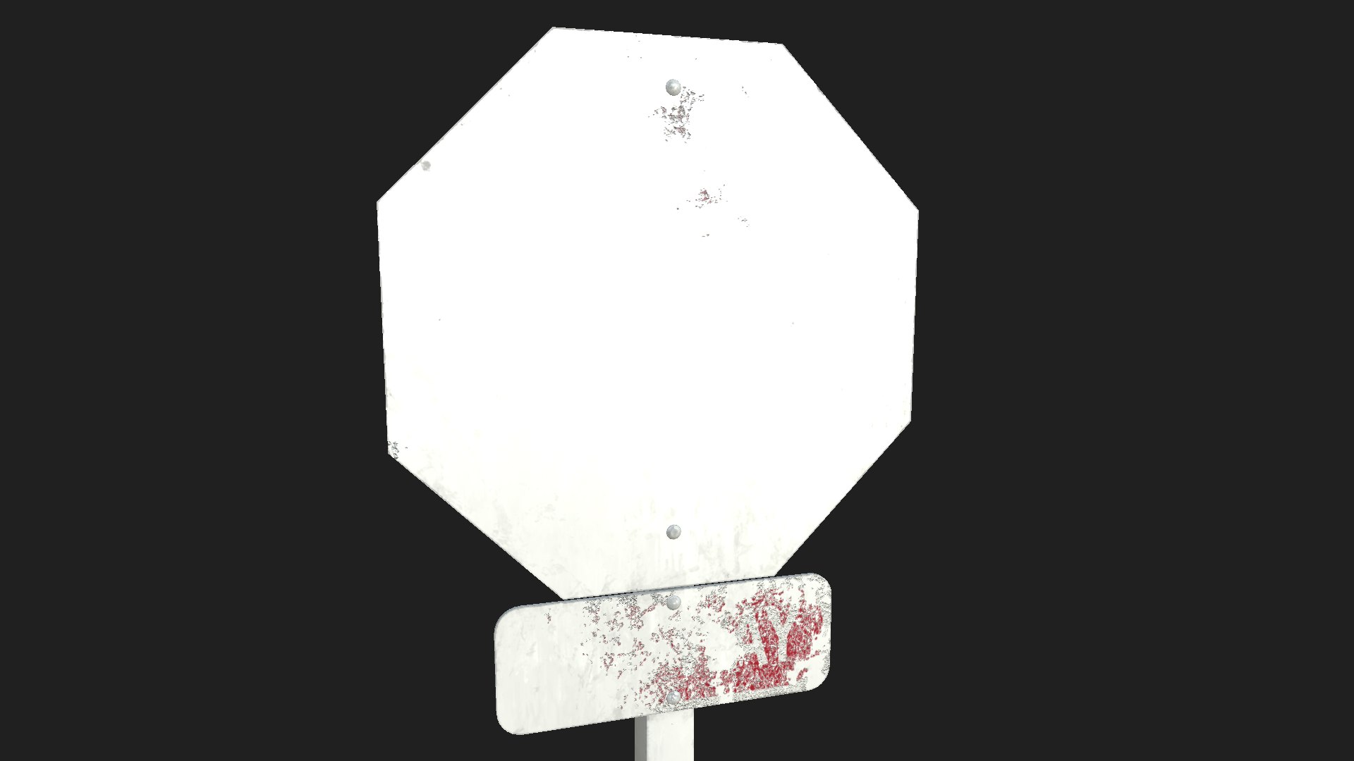 Stop Sign 3D - TurboSquid 2003674