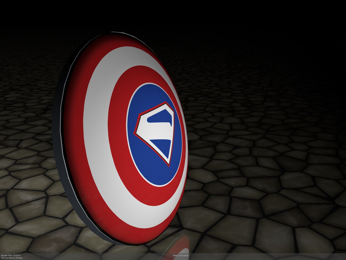 3D New Superman Logo And Shield 3D - TurboSquid 2330936