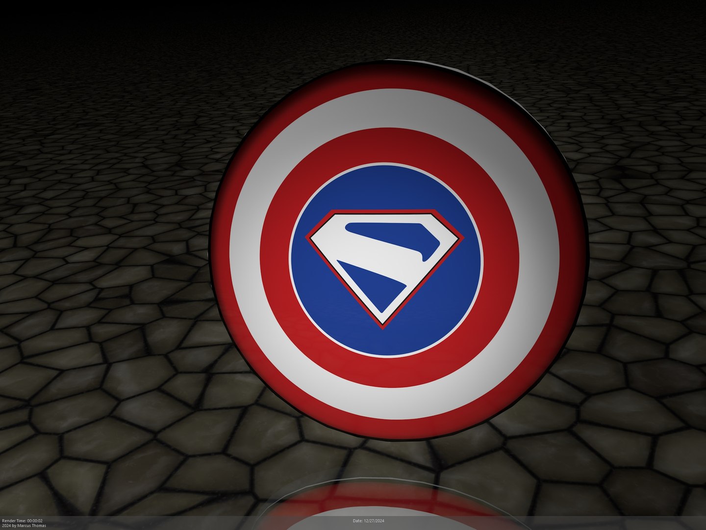 3D New Superman Logo And Shield 3D - TurboSquid 2330936