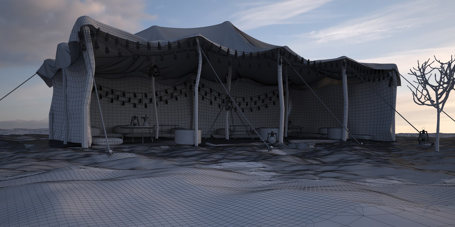 Arabic Tent 3D Model - TurboSquid 1569509
