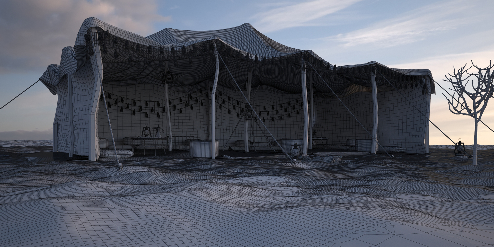 Arabic tent 3D model - TurboSquid 1569509
