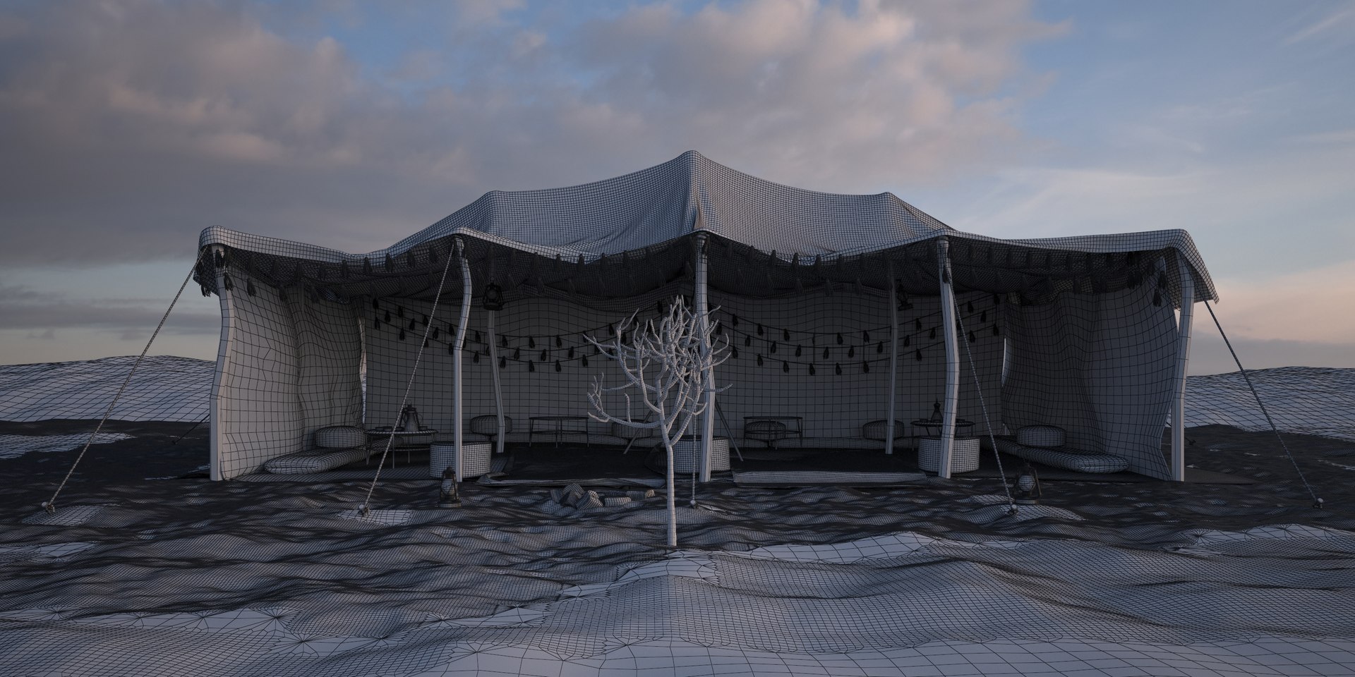 Arabic Tent 3D Model - TurboSquid 1569509