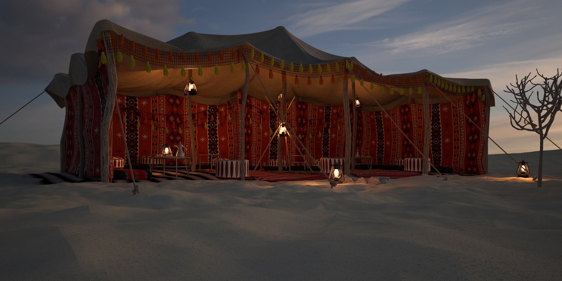 Arabic Tent 3D Model - TurboSquid 1569509